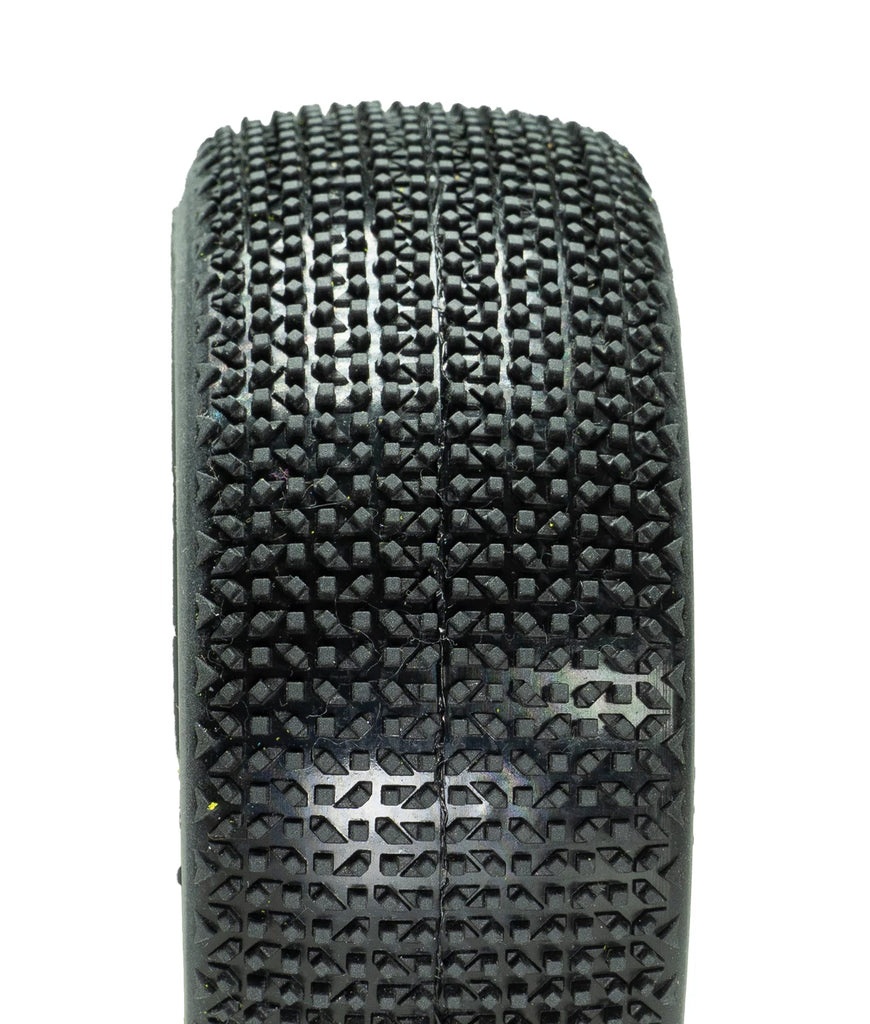 DIALED-RC V1 Super Soft 1/8 Buggy Tires Pre-Glued (Pre-mounted) (Yello ...